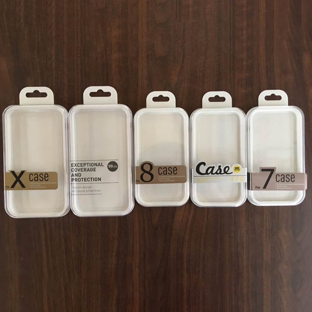 PVC Clear Universal Cell Phone Case Packaging - Qeeca Case